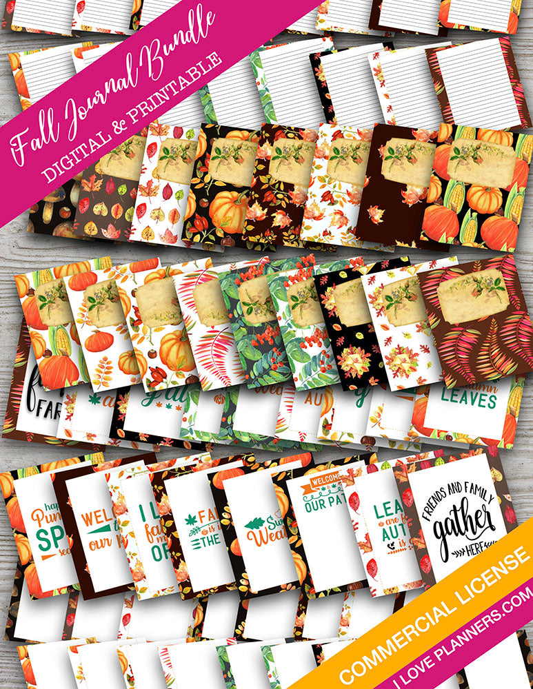 FALL IN LOVE WITH THE FALL MIX AND MATCH JOURNALING BUNDLE - EARLY BIR ...