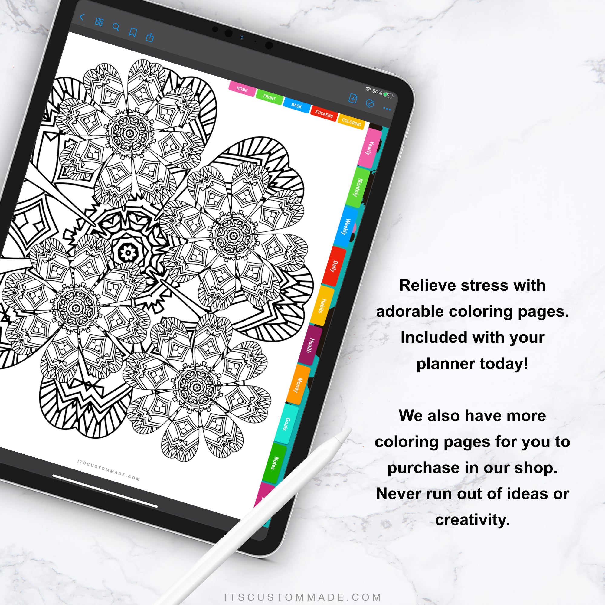 Leopard Print Undated Digital Life Planner/ GoodNotes, Xodo, Digital J ...